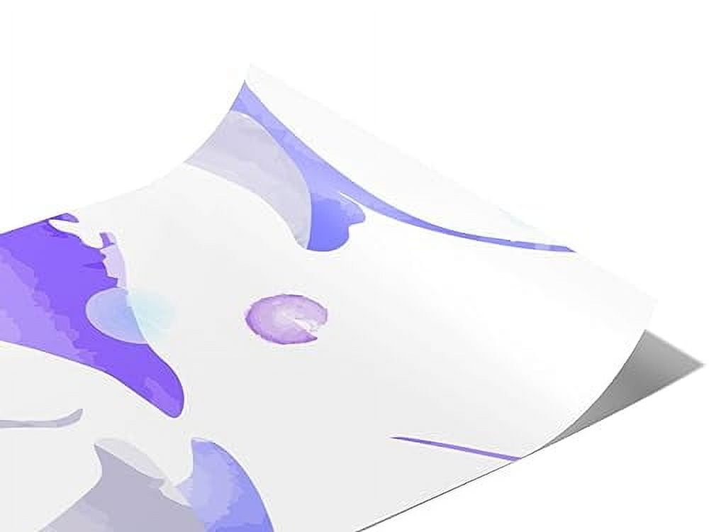 Rwraps Sharks and Rays Watercolor Rays Gloss Vinyl Film Wrap 59in x 8ft ...