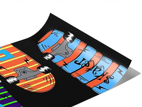 Rwraps Skateboarding Skate Punk Matte Vinyl Film Wrap 59in x 8ft Vinyl ...