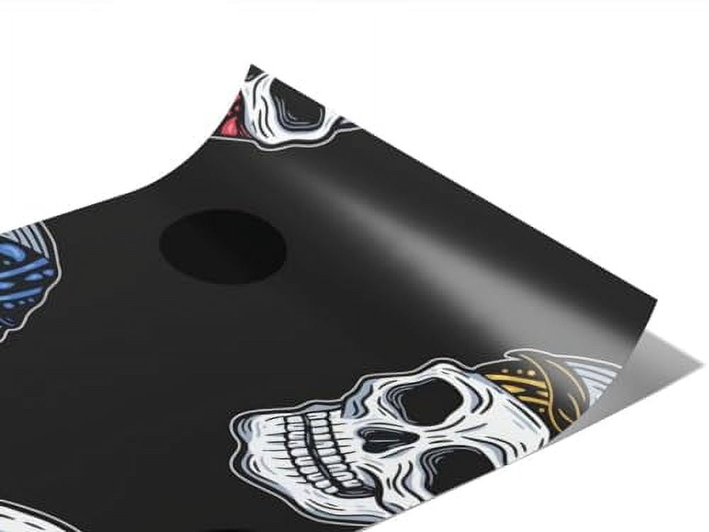 Rwraps Skull and Bones Bandana Three Monkeys Gloss Vinyl Film Wrap 59in ...