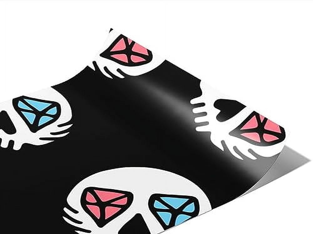 Rwraps Skull and Bones Cursed Gems Gloss Vinyl Film Wrap 59in x 12ft ...