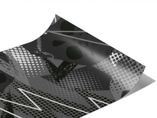 Rwraps Skull and Bones Gray Decomposition Matte Vinyl Film Wrap 59in x ...