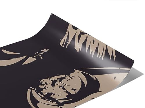Rwraps Skull and Bones Grunge Death Gloss Vinyl Film Wrap 59in x 20ft ...
