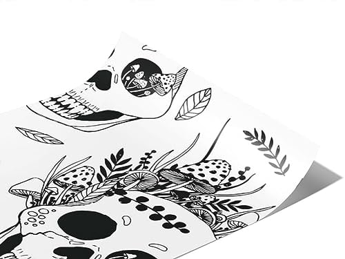 Rwraps Skull and Bones Natural Reclamation Matte Vinyl Film Wrap 59in x ...