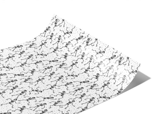 Rwraps Skull and Bones Sock Hop Gloss Vinyl Film Wrap 59in x 19ft Vinyl ...