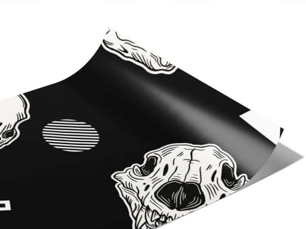 Rwraps Skull and Bones Wild Beast Matte Vinyl Film Wrap 59in x 7ft ...