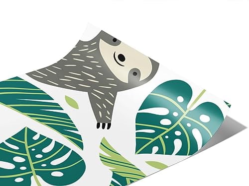 Rwraps Sloth Midafternoon Nap Gloss Vinyl Film Wrap 59in x 16ft Vinyl ...