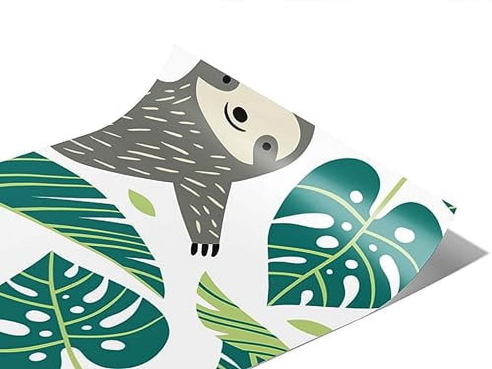 Rwraps Sloth Midafternoon Nap Gloss Vinyl Film Wrap 59in x 8ft Vinyl ...