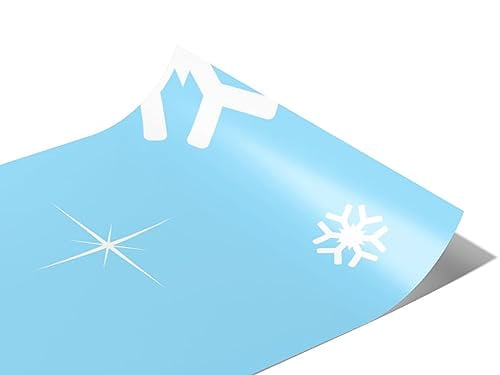 Rwraps Snow Iced Out Gloss Vinyl Film Wrap 59in x 5ft Vinyl Vehicle Car ...