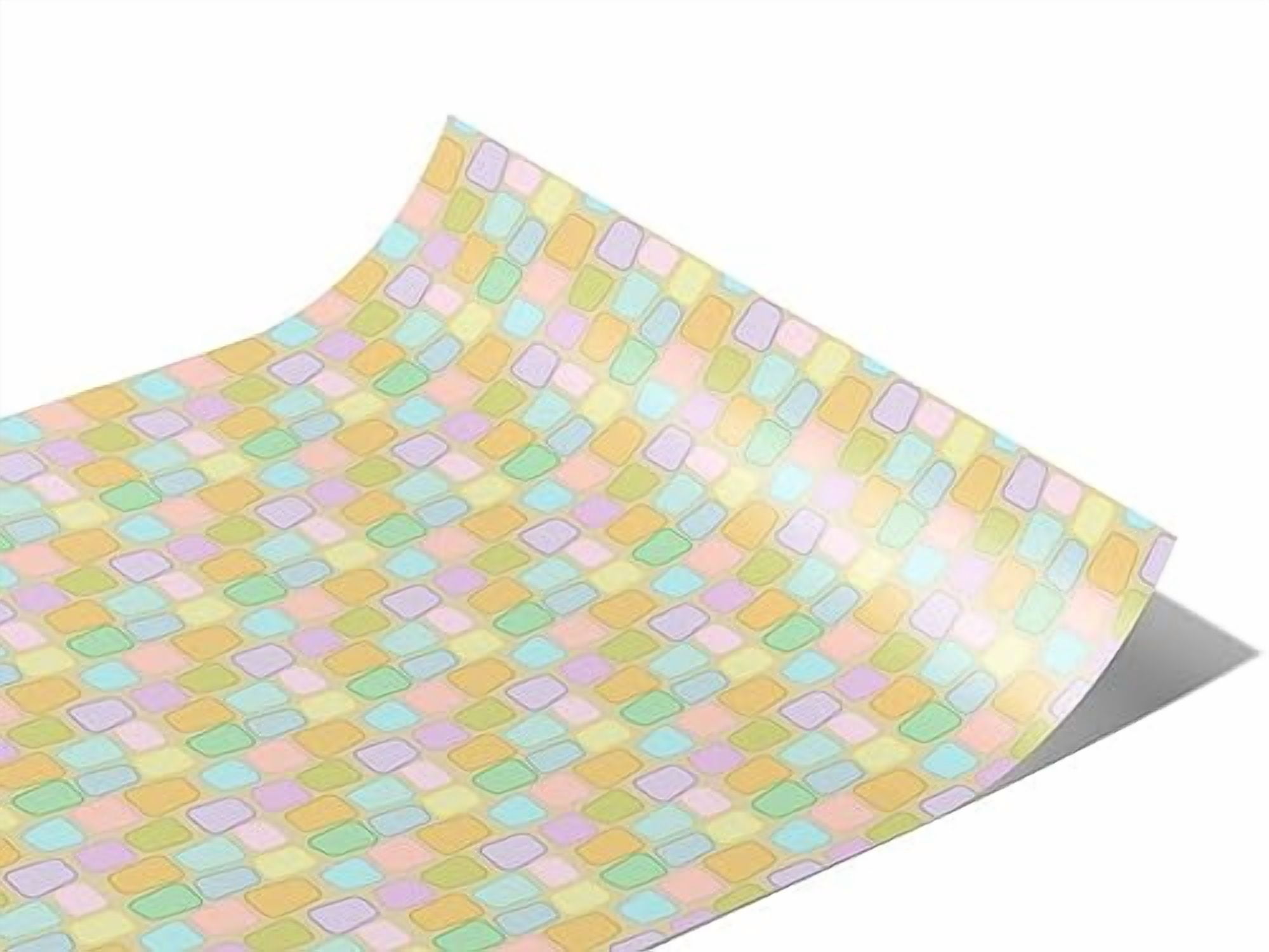 Rwraps Specialty Tile Rainbow Blocks Gloss Vinyl Film Wrap 59in x 12ft ...