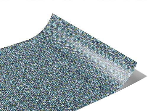 Rwraps Stained Glass Blue Shards Matte Vinyl Film Wrap 59in x 22ft ...