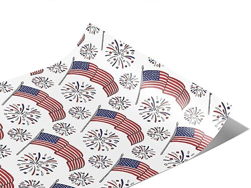 Rwraps Star Spangled Americana Billowing Breeze Gloss Vinyl Film Wrap ...