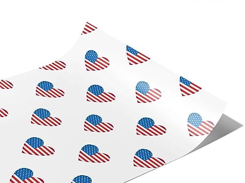 Rwraps Star Spangled Americana Flag Love Matte Vinyl Film Wrap 59in x ...