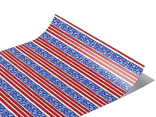 Rwraps Star Spangled Americana Painted Flag Matte Vinyl Film Wrap 59in ...