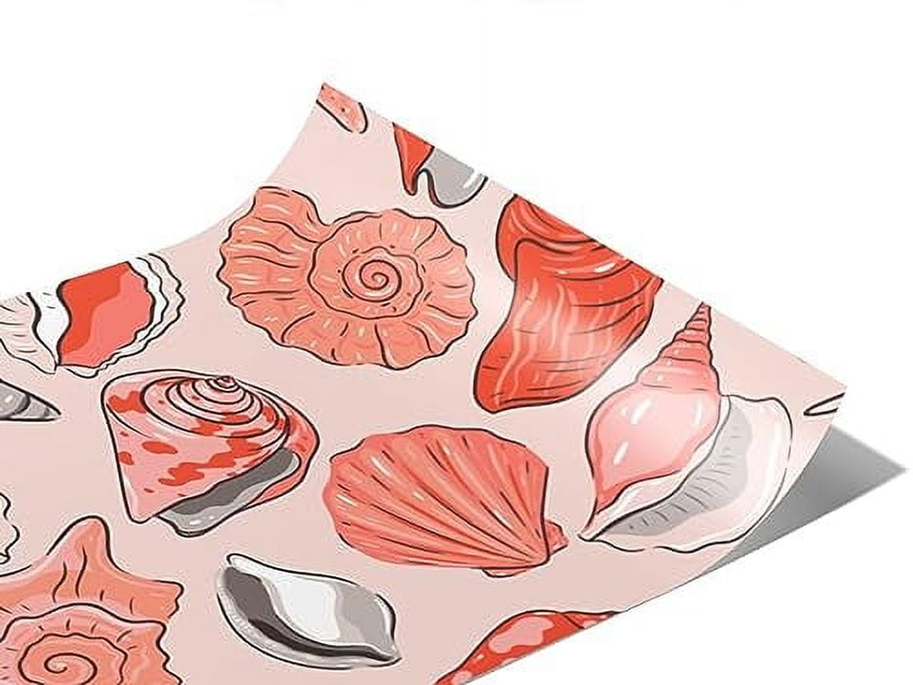 Rwraps Starfish She Sells Sea Shells Gloss Vinyl Film Wrap 59in x 24ft ...
