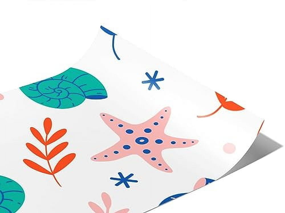 Rwraps Starfish Shellfish Stars Matte Vinyl Film Wrap 59in x 14ft Vinyl ...