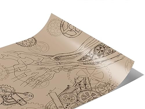 Rwraps Steampunk Bodily Advancements Gloss Vinyl Film Wrap 59in x 3ft ...