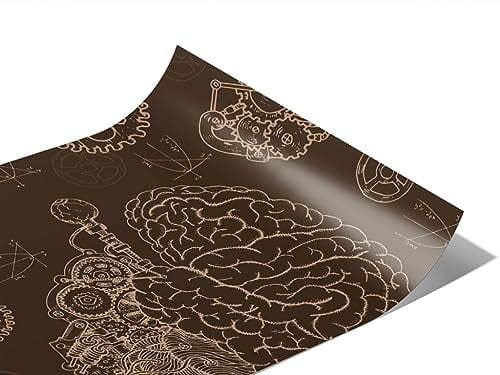 Rwraps Steampunk Cyborg Mindset Matte Vinyl Film Wrap 59in x 18ft Vinyl ...