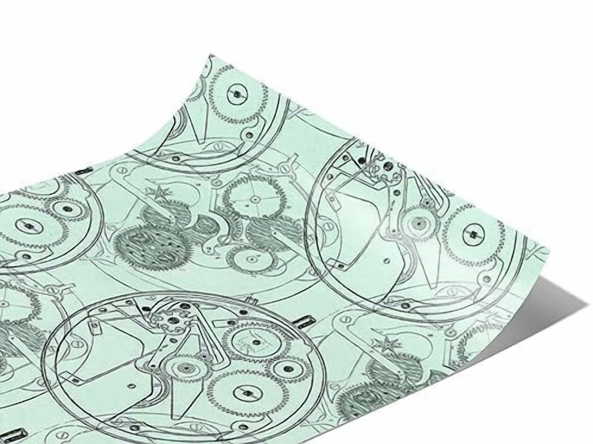 Rwraps Steampunk Pale Clockwork Gloss Vinyl Film Wrap 59in x 12ft Vinyl ...