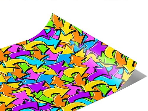 Rwraps Sticker Bomb Cheshire Directions Matte Vinyl Film Wrap 59in x ...