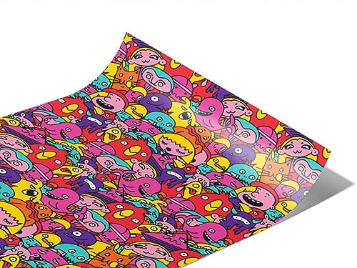 Rwraps Sticker Bomb Cultural Exchange Matte Vinyl Film Wrap 59in x 21ft ...