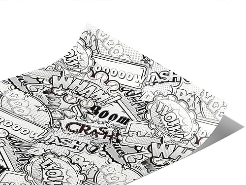 Rwraps Sticker Bomb Funny Papers Matte Vinyl Film Wrap 59in x 6ft Vinyl ...
