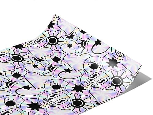 Rwraps Sticker Bomb Holographic Earth Matte Vinyl Film Wrap 59in x 22ft ...