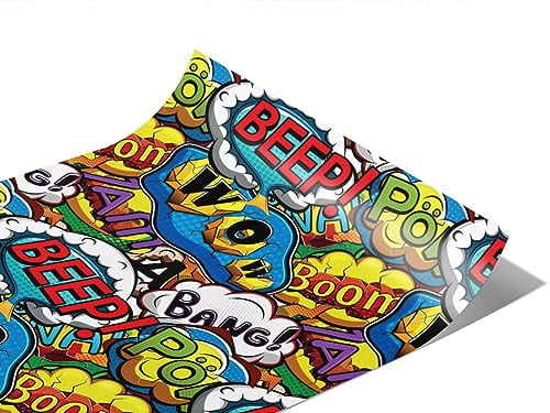 Rwraps Sticker Bomb Sci-Fi Comic Matte Vinyl Film Wrap 59in x 22ft ...