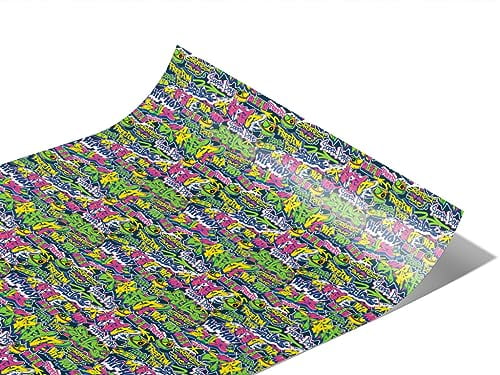 Rwraps Sticker Bomb Super Dope Gloss Vinyl Film Wrap 59in x 28ft Vinyl ...