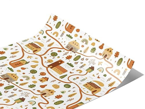 Rwraps Suburban Cityscape Cartoon Village Matte Vinyl Film Wrap 59in x ...