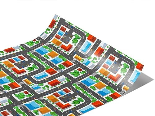 Rwraps Suburban Cityscape Strip Mall Gloss Vinyl Film Wrap 59in x 5ft ...
