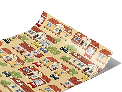 Rwraps Suburban Cityscape Upper Middle Class Gloss Vinyl Film Wrap 59in ...