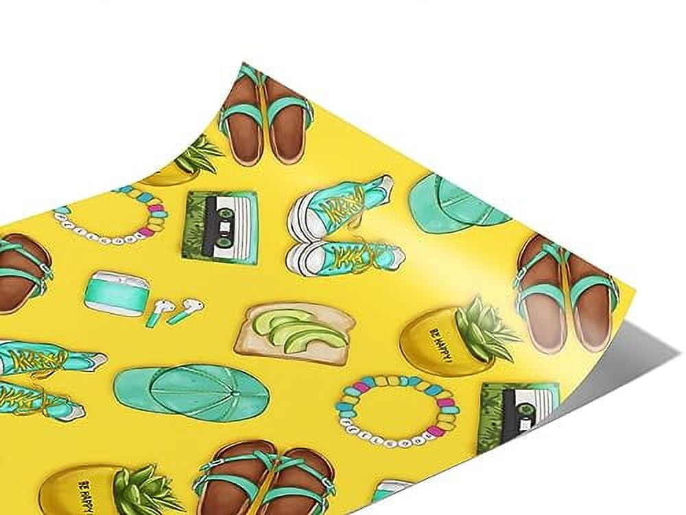 Rwraps Summertime Boardwalk Stroll Gloss Vinyl Film Wrap 59in x 4ft ...