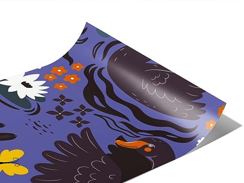 Rwraps Swan Mythic Black Matte Vinyl Film Wrap 59in x 3ft Vinyl Vehicle ...