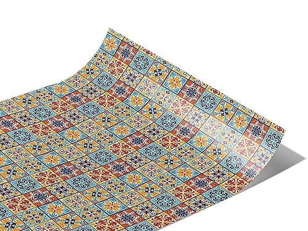 Rwraps Talavera Tile Autumn Gloss Vinyl Film Wrap 59in x 3ft Vinyl ...