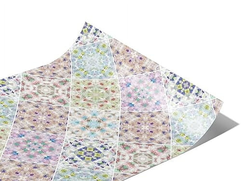 Rwraps Talavera Tile Soft Rainbow Matte Vinyl Film Wrap 59in x 20ft ...