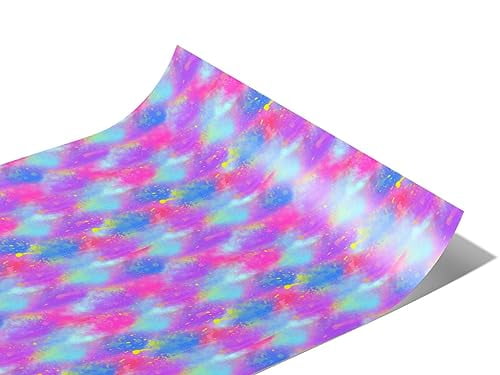 Rwraps Tie Dye Painted Synthesis Matte Vinyl Film Wrap 59in x 6ft Vinyl ...