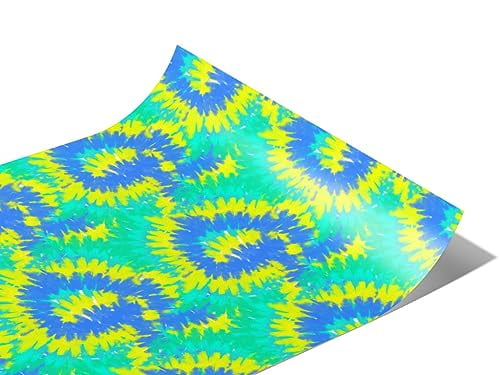 Rwraps Tie Dye Prismatic Playground Matte Vinyl Film Wrap 59in x 12ft ...