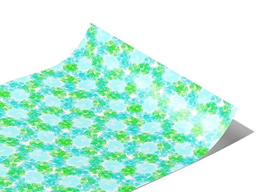 Rwraps Tie Dye Wavy Wintergreen Matte Vinyl Film Wrap 59in x 19ft Vinyl ...