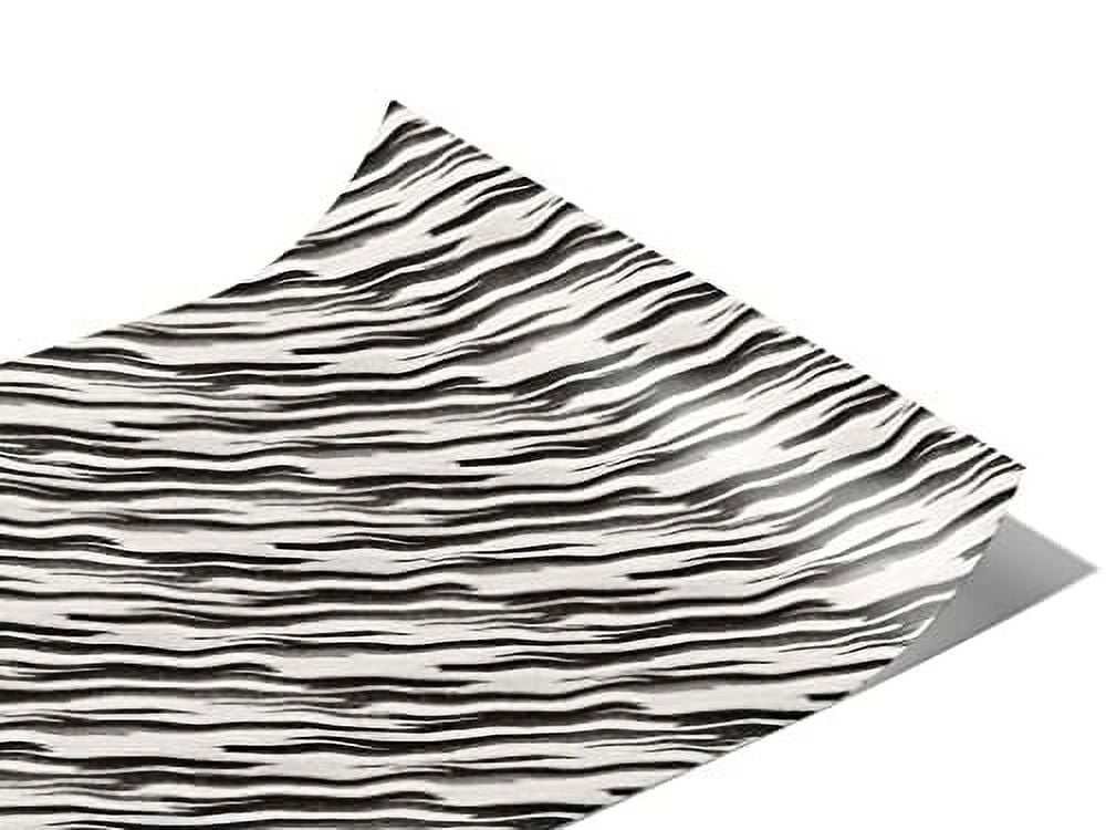 Rwraps Tipsy Zebra Gloss Vinyl Film Wrap 59in x 10ft Vinyl Vehicle Car ...