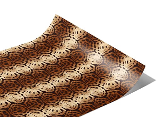 Rwraps Tortoise Tiger Gloss Vinyl Film Wrap 59in x 1ft Vinyl Vehicle ...