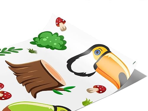Rwraps Toucan Brazilian Jungle Matte Vinyl Film Wrap 59in x 3ft Vinyl ...