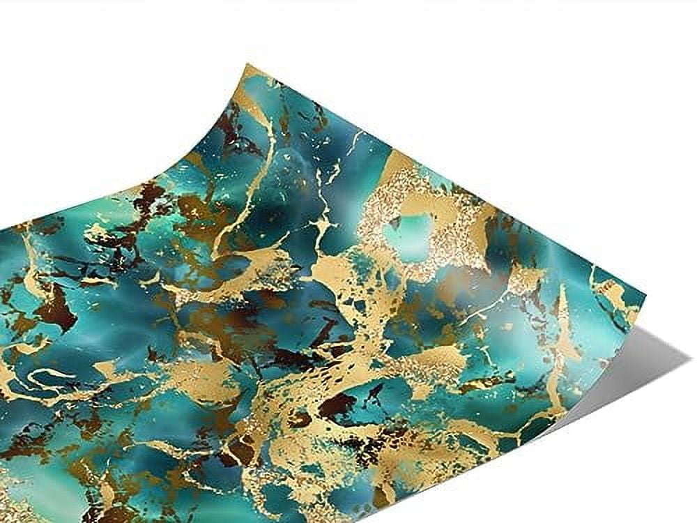 Rwraps Turquoise Gemstone Heaven Eye Gloss Vinyl Film Wrap 59in x 3ft ...