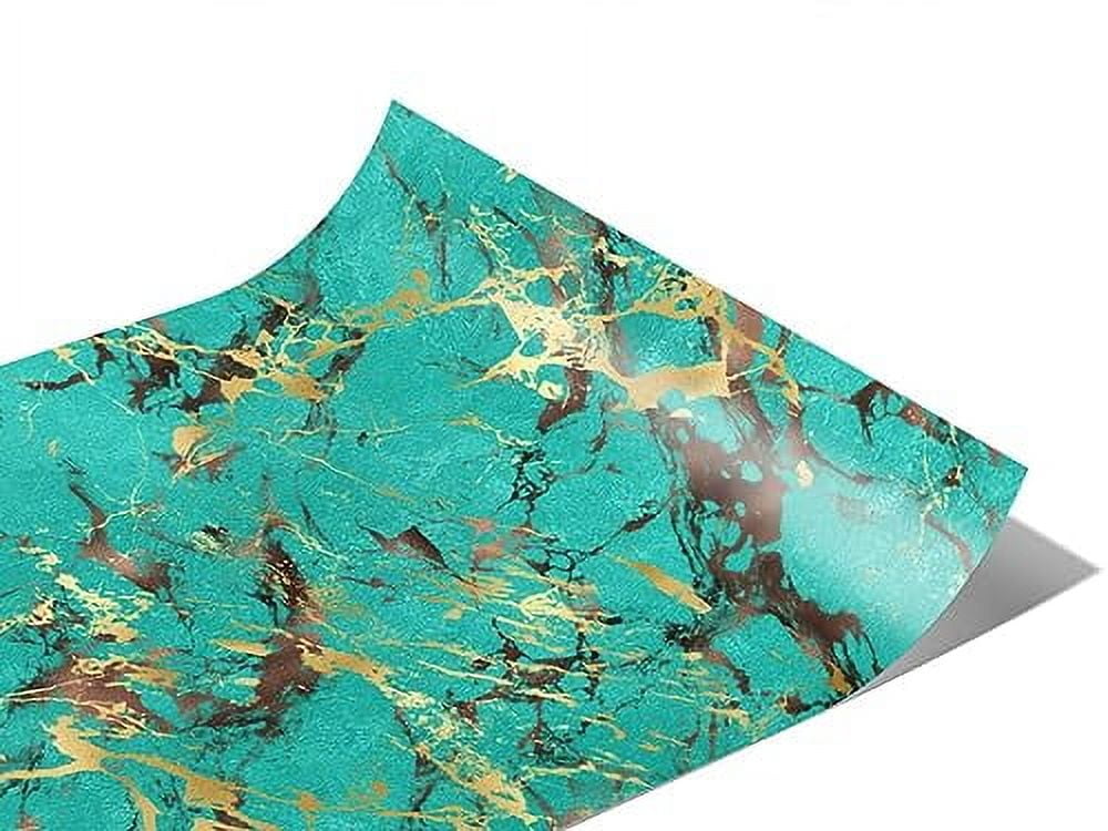 Rwraps Turquoise Gemstone Stormy Mountain Gloss Vinyl Film Wrap 59in x ...