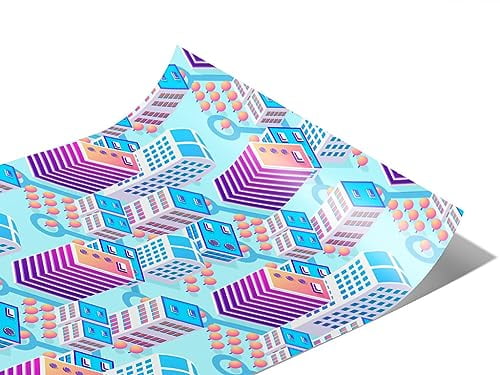 Rwraps Urban Cityscape Office Buildings Matte Vinyl Film Wrap 59in x ...