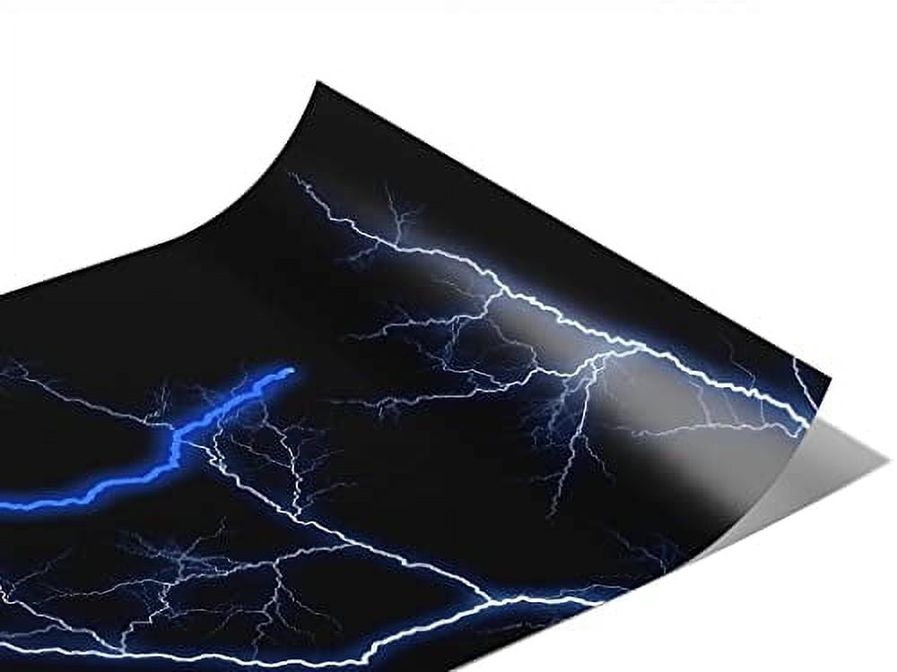 Rwraps Vinyl Car Wrap Film 914 Series Blue Lightning Matte Air Bubble ...