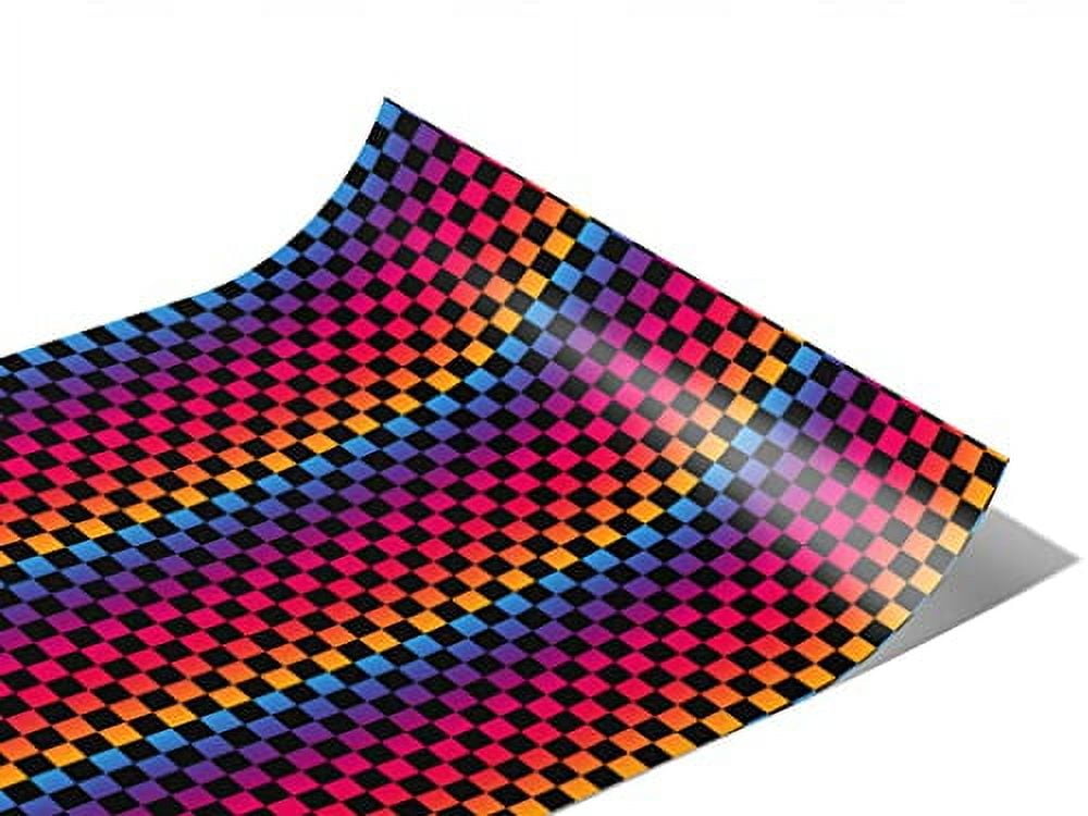 Rwraps Vinyl Car Wrap Film 914 Series Prism Checkered Matte Air Bubble ...