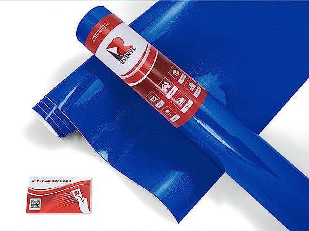Rwraps Vinyl Car Wrap Film Diamond Gloss Metallic Dark Blue Air Bubble ...