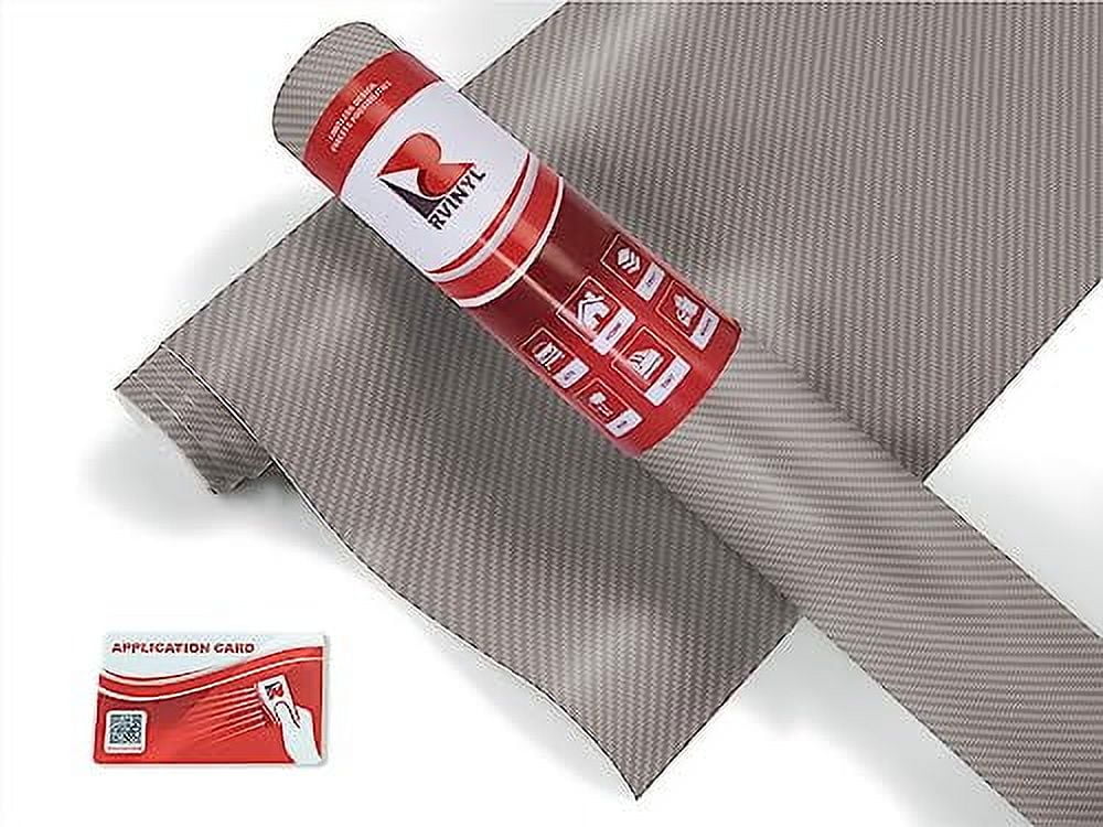 Rwraps Vinyl Car Wrap Film Roll Diamond 3D Carbon Fiber Silver Air ...