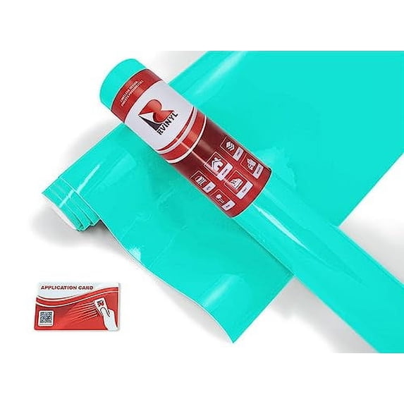 Rwraps Vinyl Car Wrap Film Roll Diamond Hyper Gloss Turquoise Air ...
