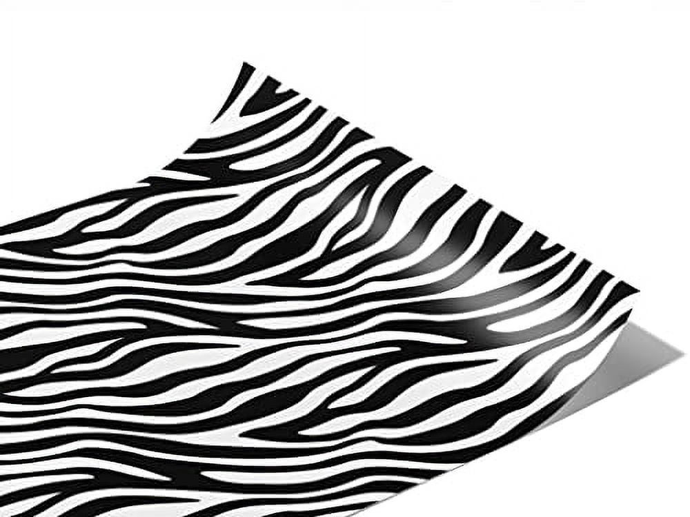 Rwraps White Zebra Matte Vinyl Film Wrap 59in x 17ft Vinyl Vehicle Car ...